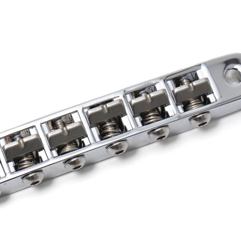 DUESENBERG® 3 POINTS RADIUS TV BRIDGE CHROME - Fred's Guitar Parts