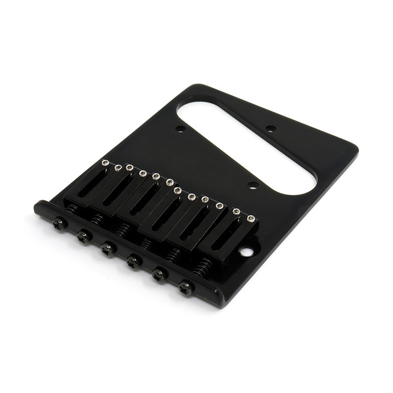 GOTOH® GTC-201 BRIDGE FOR TELE® BRASS SADDLES BLACK - Fred's Guitar Parts