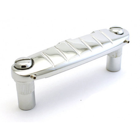 RESOMAX SONIC 1 ONE PIECE WRAPAROUND BRIDGE CHROME - Fred's Guitar Parts