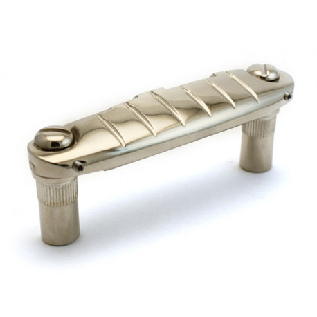 RESOMAX SONIC 1 ONE PIECE WRAPAROUND BRIDGE NICKEL - Fred's Guitar Parts