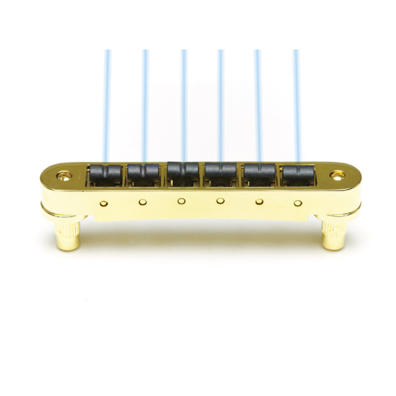 GHOST® LOADED RESOMAX NV 4mm TUNE-O-MATIC BRIDGE GOLD - Fred's Guitar Parts