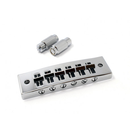 S.G HARMONICA BRIDGE CHROME BRASS SADDLES E-E 52mm INSERTS 73.3mm ...